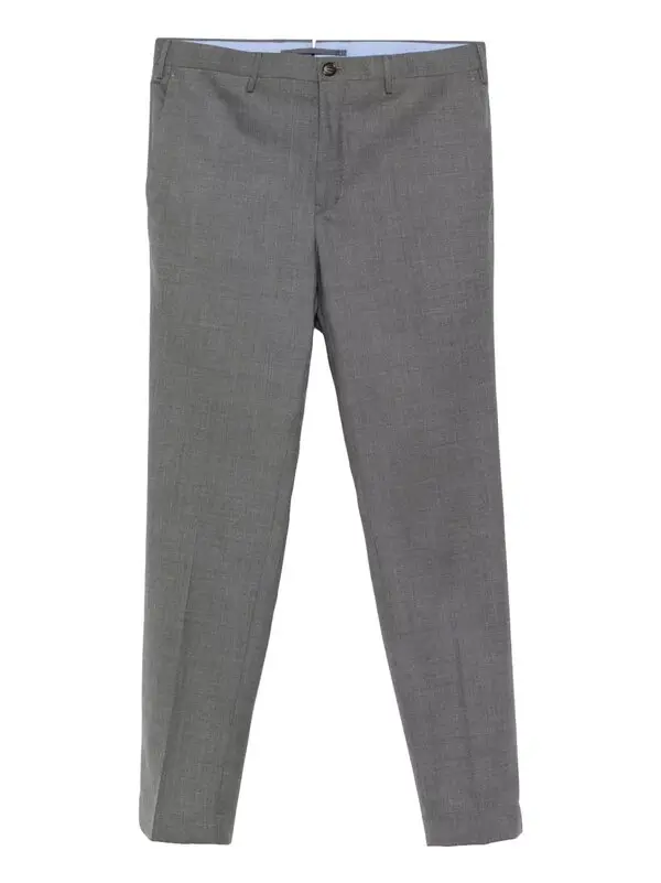 Incotex Mélange-effect Trousers - Grey