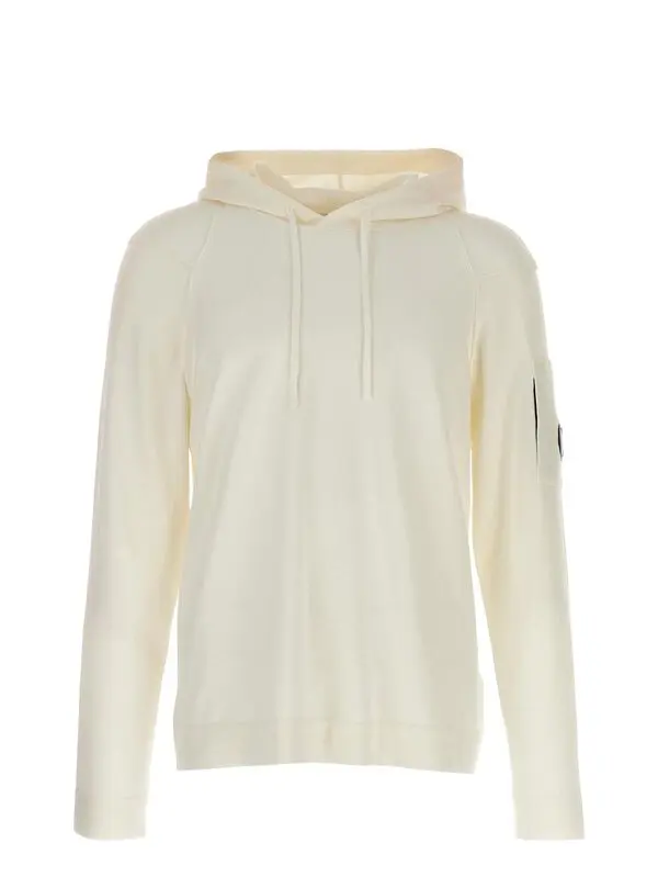 C.P. COMPANY Sea Island Hoodie - White