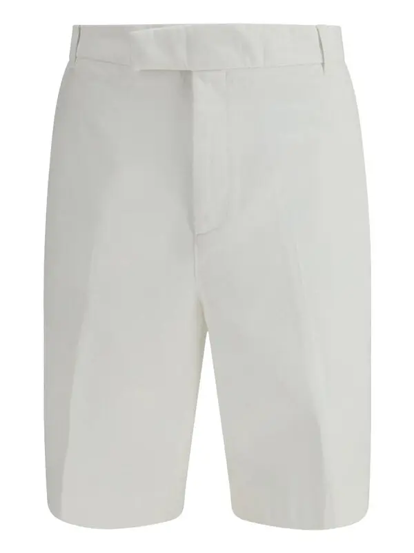 Thom Browne Typewriter Cloth Utility Bermuda Shorts - White