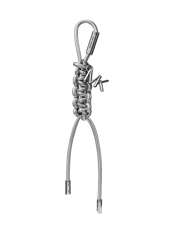 Michael Kors Braided Bag Charm - Silver