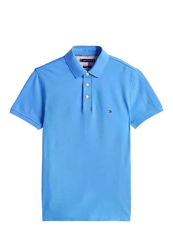 Tommy Hilfiger Jersey Polo Shirt - Blue