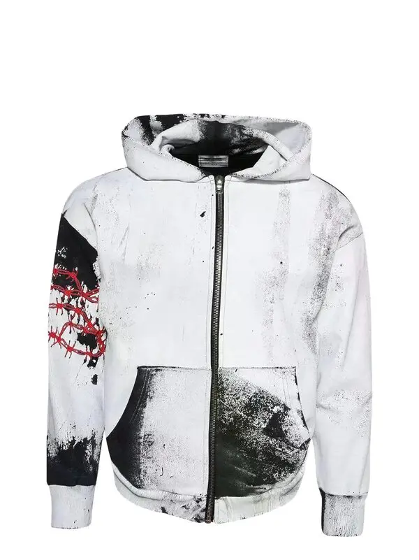WARREN LOTAS Zip-up Hoodie - White