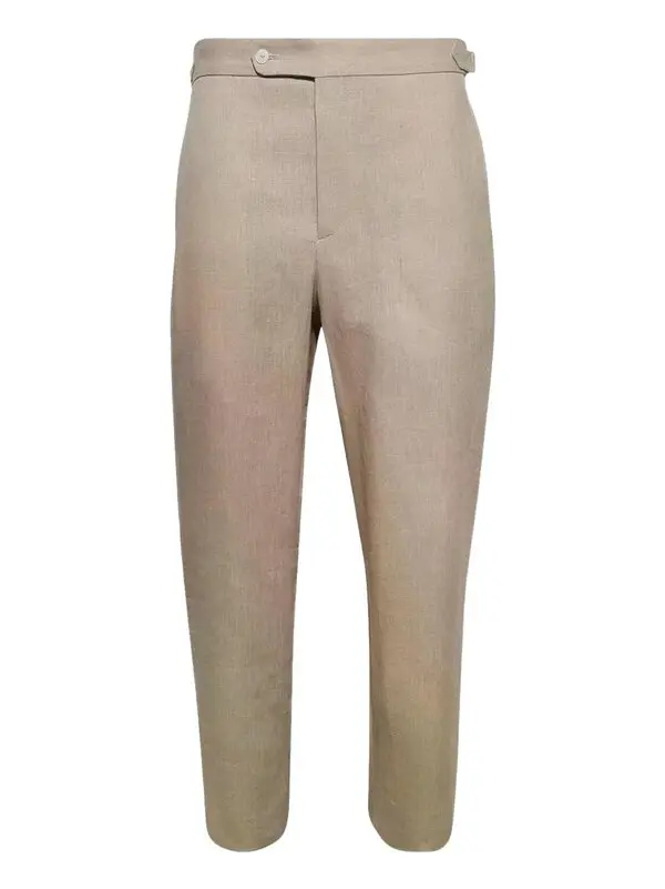 BODE Side-strap Linen Trousers - Neutrals