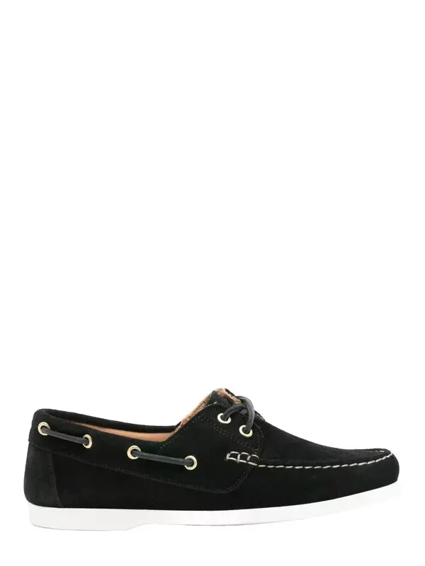 P.a.r.o.s.h Suede Boat Shoes - Black