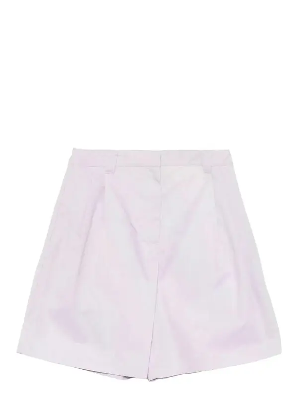 Maison Kitsuné Casual Pleated Bermuda Shorts - Purple