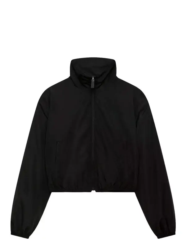 Gcds Cropped Windbreaker - Black