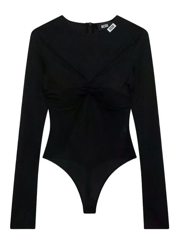 Gcds Long-sleeved Bodysuit - Black