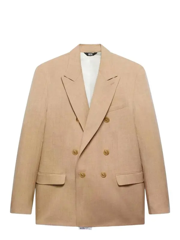 Gcds Mélange-effect Blazer - Neutrals