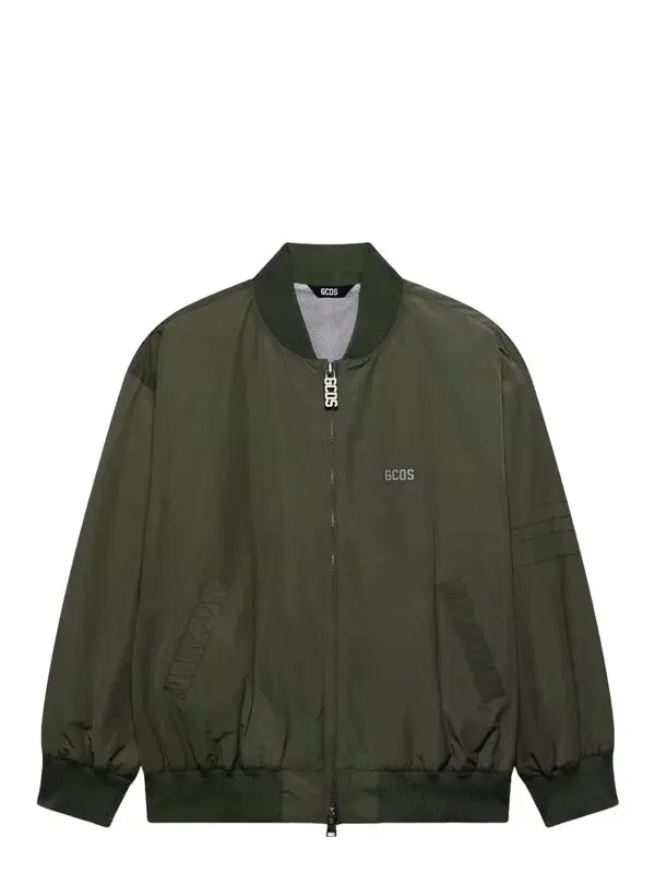 Gcds Varsity Bomber Jacket - Green