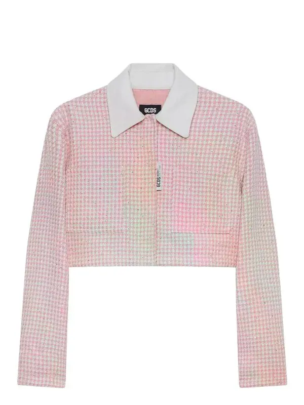 Gcds Tweed Jacket - Pink