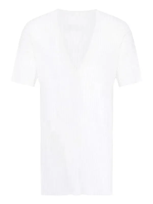 MAISON MARGIELA Ribbed T-shirt - White