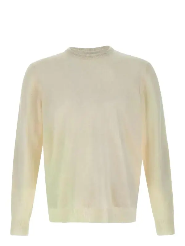 KANGRA Cashmere Crew Neck Sweater - White