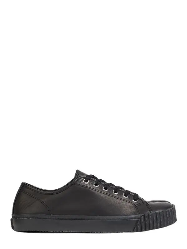 MAISON MARGIELA Tabi Leather Sneakers - Black