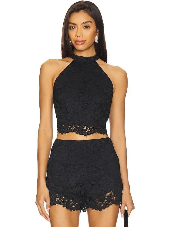 Amanda Uprichard X Revolve Brynley Top - Black