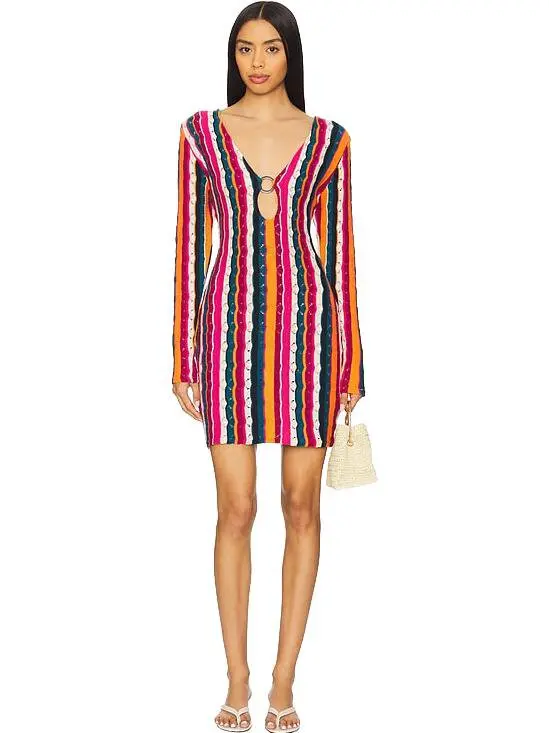 Agua Bendita X Cordelia Mini Dress - Nath Stripe