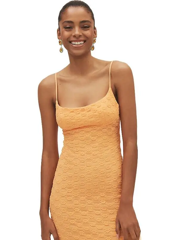 Bardot Adoni Mesh Midi Dress - Orange