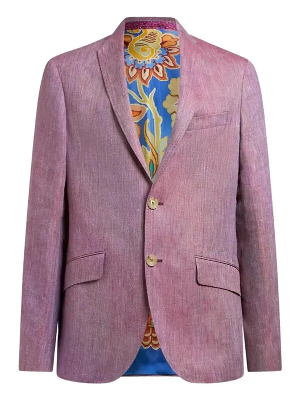 Etro Slub-texture Blazer - Pink