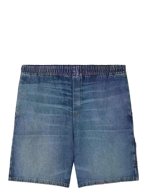 Versace Medusa Biggie Denim Shorts - Blue