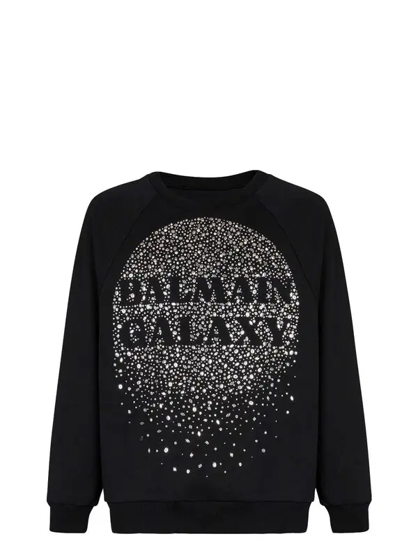Balmain Galaxy Embroidered Sweatshirt - Silver