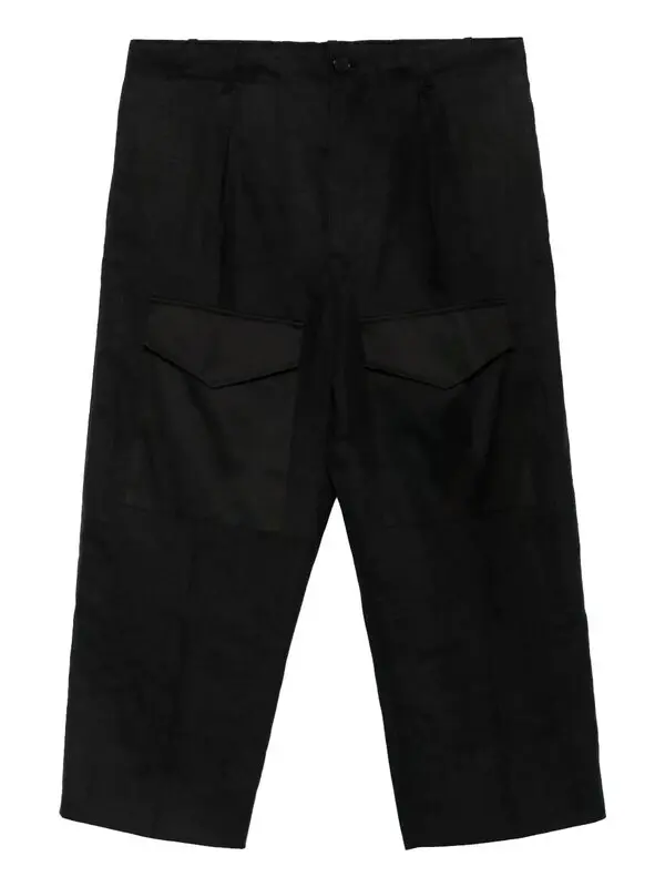 SETCHU Cropped Trousers - Black