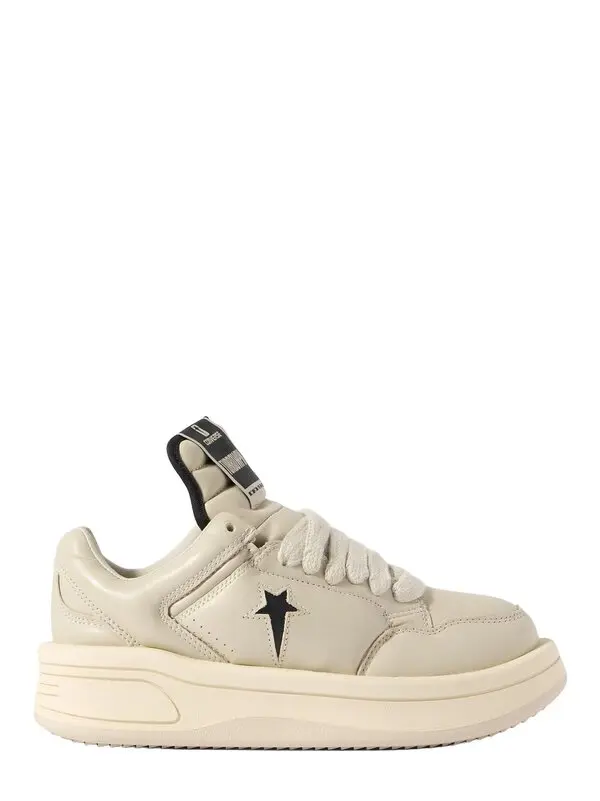 Rick Owens X Converse Turbowpn Leather Sneakers - Gray