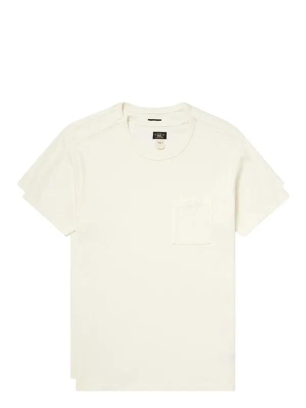 Ralph Lauren Two-pack Garment-dyed Cotton-jersey T-shirts - Neutrals