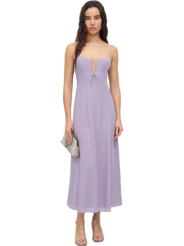 REFORMATION Emely Midi Dress - Purple