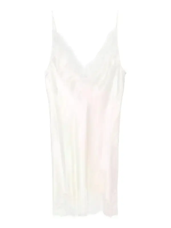 Carine Gilson Silk Slip Dress - Neutrals