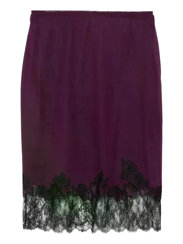 Carine Gilson Silk Waist Slip - Purple