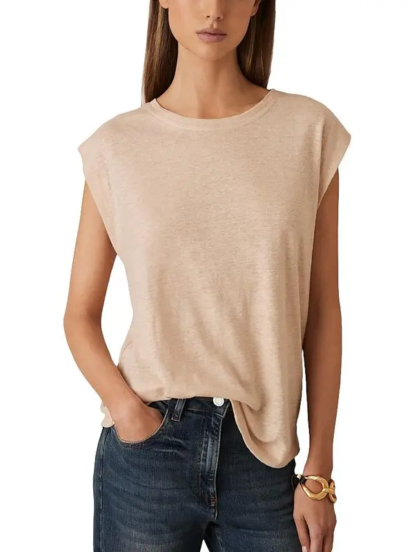 REISS Mara Tee - Peach