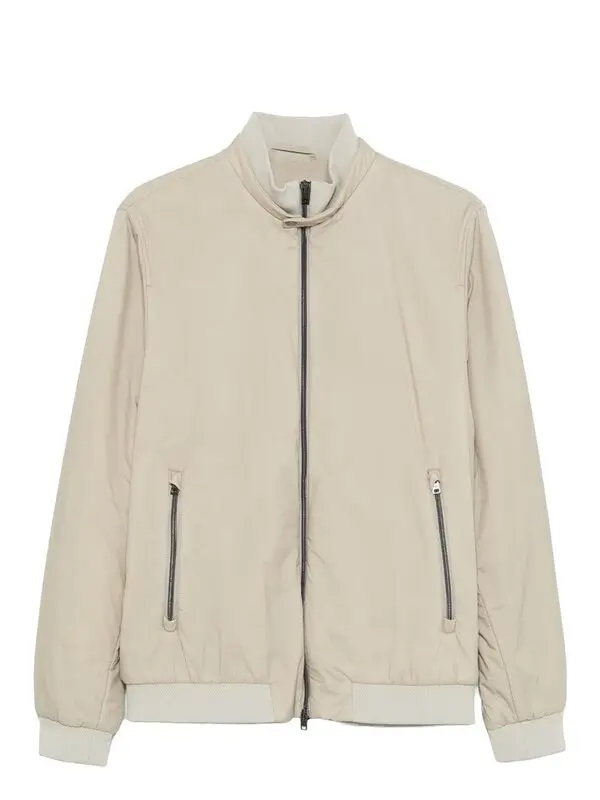 Herno Bomber Jacket In Ecoage - Beige