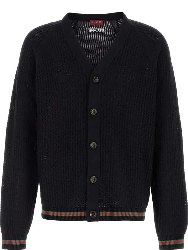 Gucci Crochet Cardigan - Blue