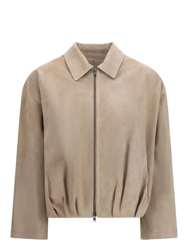 SALVATORE SANTORO Suede Jacket - Beige