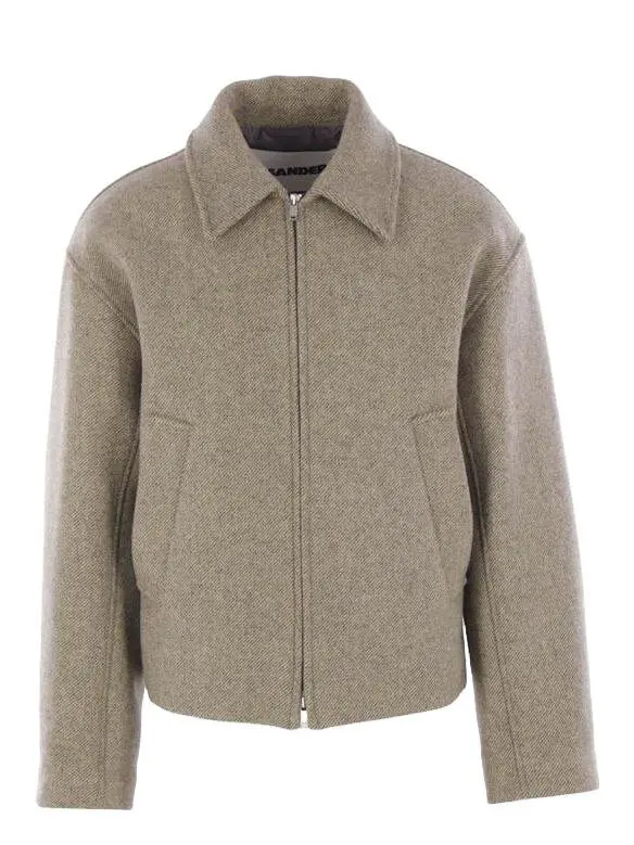 JIL SANDER Padded Jacket - Beige