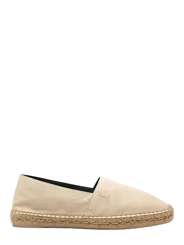 Saint Laurent Leather Sneakers - Beige
