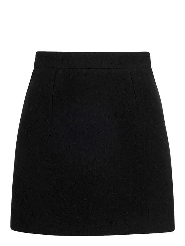 Patou Mid-rise Thigh-length Skirt - Black