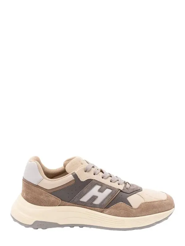 Hogan Suede Panel Sneakers - Brown