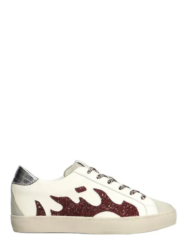 GAMIN Suede And Leather Sneakers - White