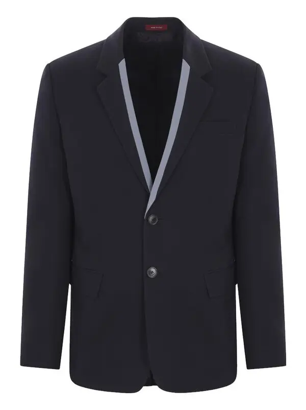 Gucci Single-breasted Wool Gabardine Jacket - Ink