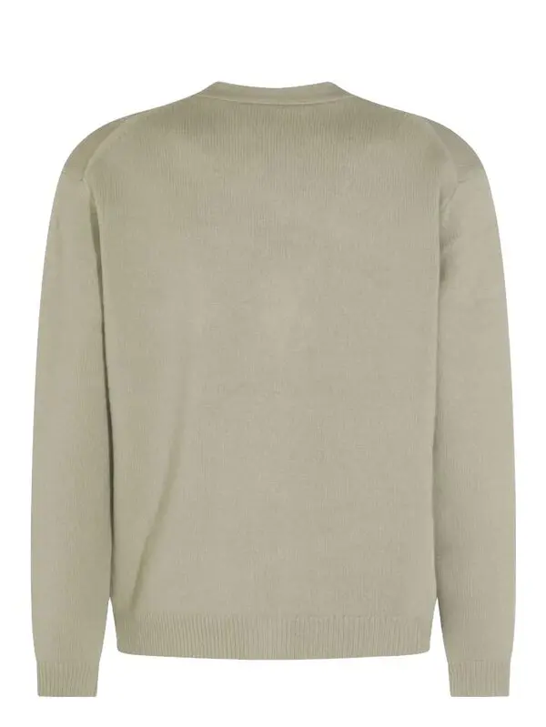 Maison Kitsuné V-neck Wool Sweater - Green