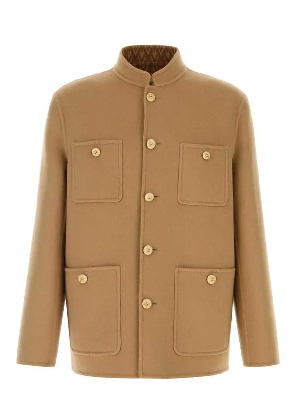 Valentino Garavani Wool Blend Jacket - Brown