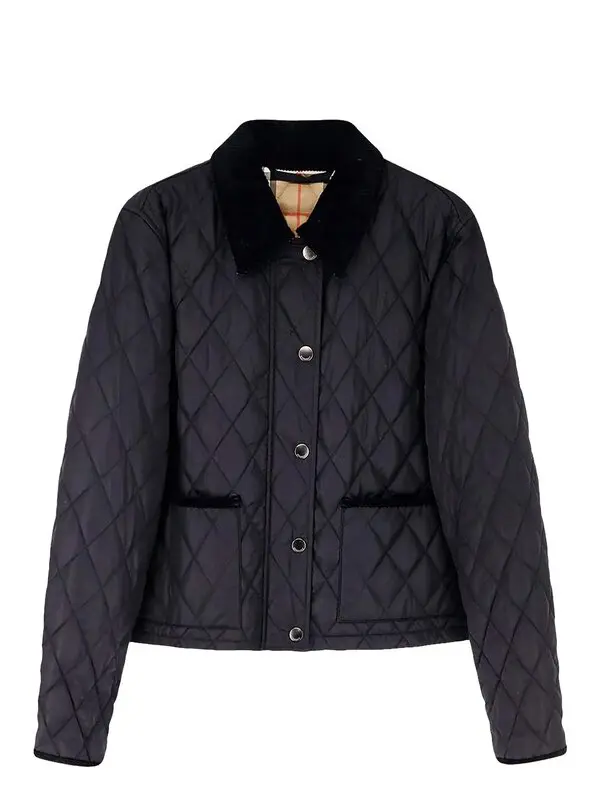 Burberry Down Padded Jacket - Black/sand Ip Check