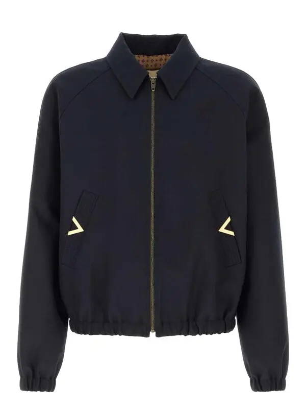 Valentino Garavani Vgold Diagon Jacket - Navy