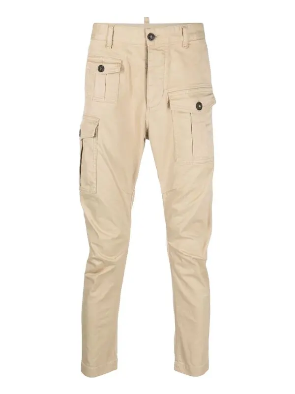 Dsquared2 Tapered Cargo Pants - Beige