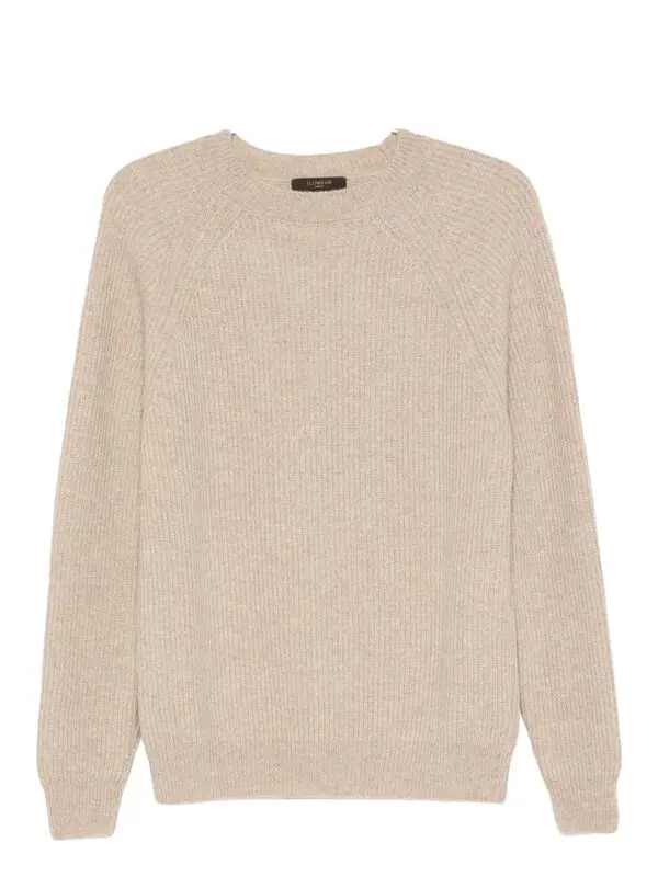ZANONE Long-sleeved Crew Neck Sweater - Beige