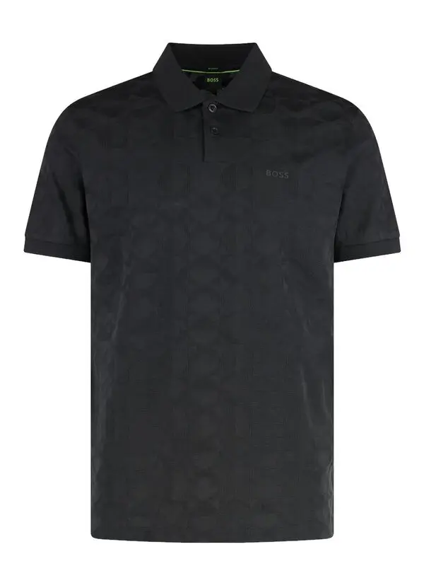 BOSS Cotton Polo Shirt - Black