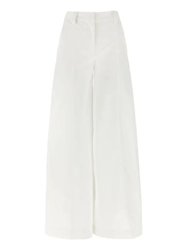 THE LATEST Chino Sculpture Leg Trousers - White