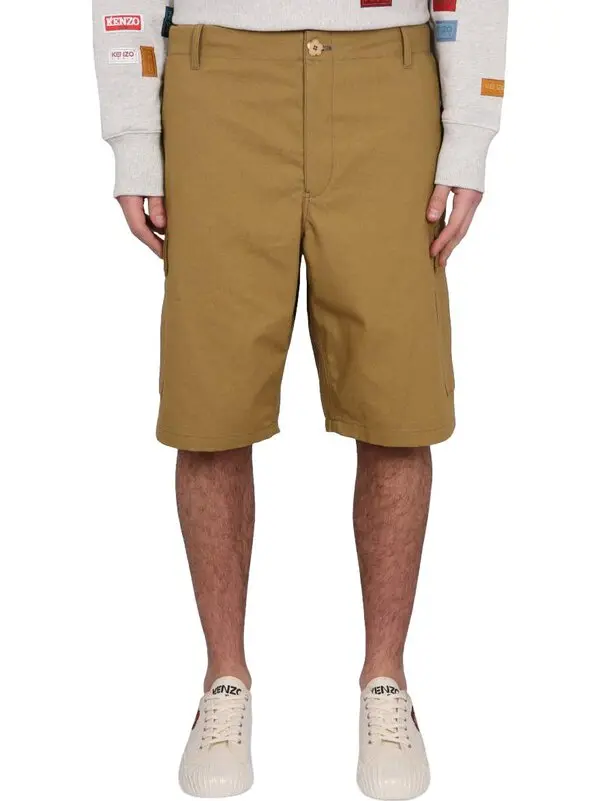 Kenzo Cargo Shorts - Brown