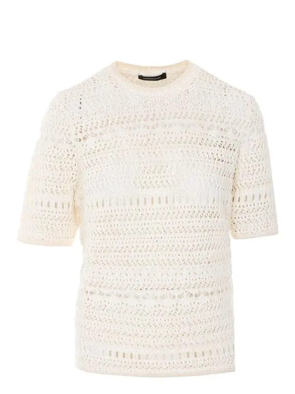 Fabiana Filippi Embroidered T-shirt - White
