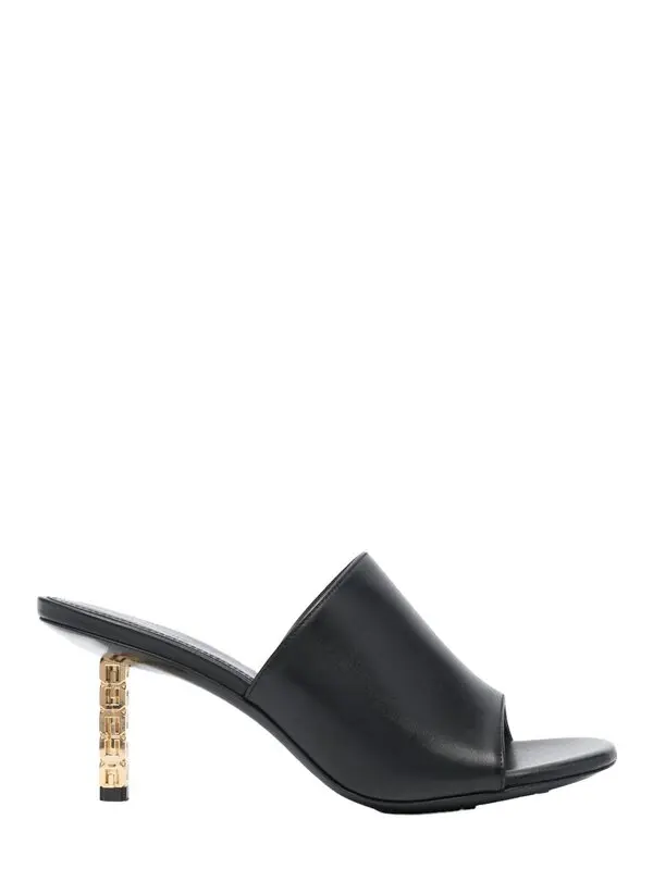 Givenchy G Cube Leather Mules - Black